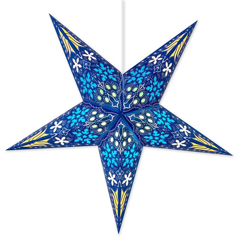 Supernova Blue Paper Star Lanterns – Many Hands Gallery